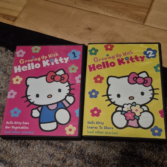 Hello Kitty | Toys | Hello Kitty Pink And Yellow Dvd Set | Poshmark